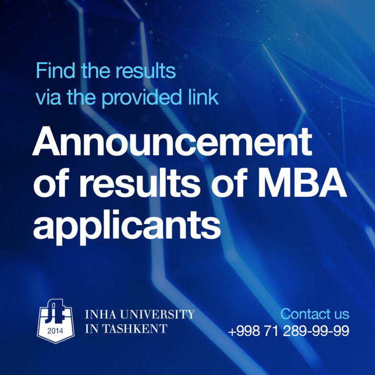 Inha University in Tashkent — Successfuls are here